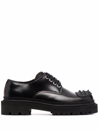 Camperlab chaussures en cuir Eki clout&eacute;es - Noir