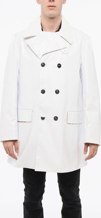 Maison Margiela MM14 Wasserdichter Trenchcoat mit Velourskragen Maison Margiela