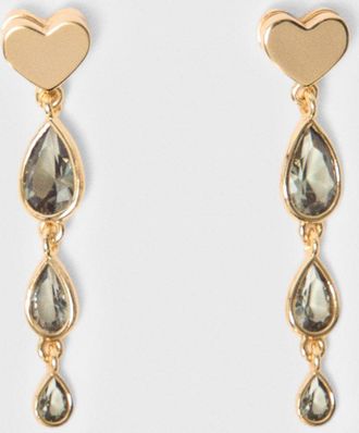 Maje Boucles DOreille Cascades Strass - Dor&eacute; - Maje