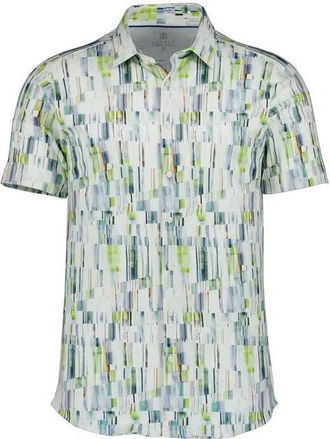 DeSoto Herren Kurzarmhemd gelb gemustert