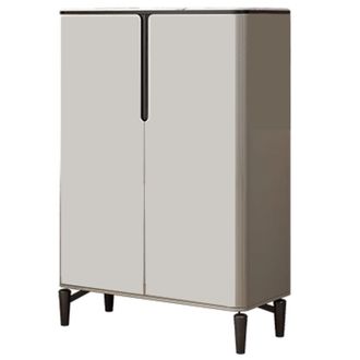 Generic Schuhschrank Hoch Verstärkte Hartglasplatte 15cm Erhöhter Boden Shoe Cabinet Hochglanzlackierung Platzsparendes Schuhablage für Diele, Flur, Garderobe