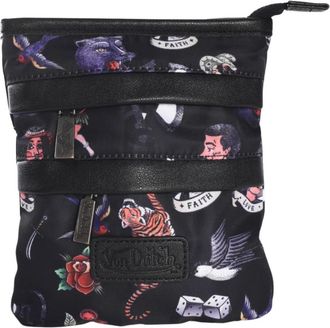 Von Dutch Intro Flat Pouch - - Bags - Damen - Schwarzk - ONE SIZE