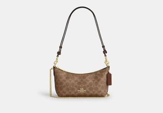 Coach Caitlin Schultertasche Aus Signature-Canvas