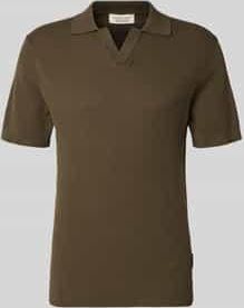 Casual Friday Regular Fit Strick-Poloshirt mit Strukturmuster Modell MOSVIK