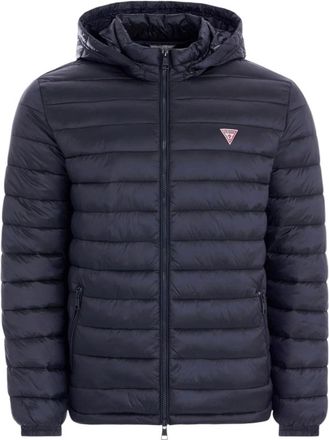Guess Homme, Vestes, Bleu, Taille: M Hooded Puffer Jacket