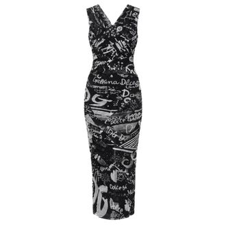 Dolce & Gabbana Midi-Kleid - - Dresses - Damen - Schwarzk - 2XS
