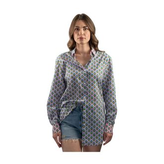 MC2 Saint Barth Camicia in cotone fantasia fiori - - Blouses & Shirts - Damen - Mehrfarbig - S