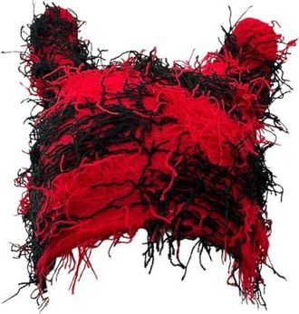 Generic Bonnet Femme Hiver Bonnet Femme Chapeau Femme Hiver Confortable Classique - Bonnet Oreilles Automne Hiver, Style Hip Hop, Tricot Chaud pour Look Urbai