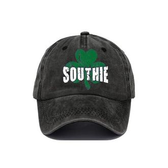 Generic Casquette de baseball unisexe r&eacute;tro St Patrick Motif tr&egrave;fle, Noir, M