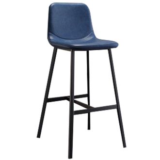 Generic 26/30 Barhocker, Barhocker aus PU-Leder in Tresenh&ouml;he mit R&uuml;cken- und Fu&szlig;st&uuml;tze, ideal f&uuml;r ESS- und Wohnzimmer, 136 kg