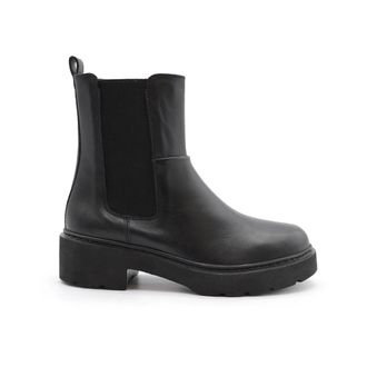 Unisa Schwarze Chelsea Lederstiefel - - Shoes - Damen - Schwarzk - 38 EU