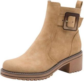 Marco Tozzi Marco Tozzi Femme Mode-Stiefel 2-25428-45 Botte Tendance, Beige, 41 EU