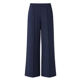 Meimeij Pantalon large &agrave; taille &eacute;lastique - Femme - Pantalons - Bleu - Taille: 42 FR