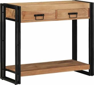 vidaXL Table console Marron 90 x 33 x 75 cm Bois dacacia massif Vidaxl