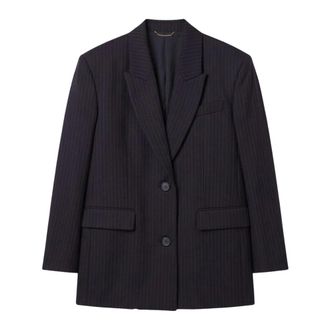 Twentyfourhaitch Oversize-Sakko mit Nadelstreifen - - Jackets - Damen - Blau - XL