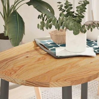 vidaXL Dessus de table 100x50x2 cm bois de ch&ecirc;ne massif ovale Vidaxl