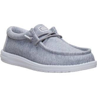 HeyDude Wally Stretch Jersey Textil Herren Graue Slipper