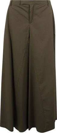 Federica Tosi Femme, Pantalons, Vert, Taille: 36 FR Pantalon ample