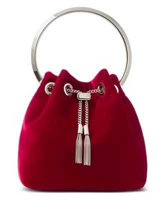 Jimmy Choo London sac porté épaule Bon Bon - Rouge