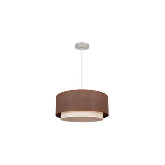 Fabrilamp My Lamp - Double Pendant 1l. Beige/brown Cilind (35/25/reg)
