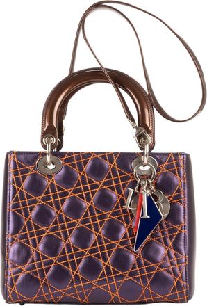 Dior Crossbody Bags - Medium Lady Dior Zip Medium - Gr. unisize - in Violett - f&uuml;r Damen