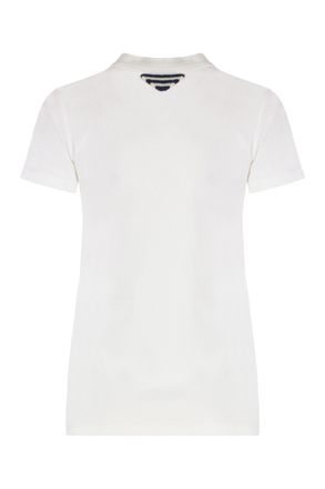 Prada Womens Crew-Neck T-Shirt White Cotton T-Shirts & Jerseys