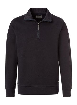 Pierre Cardin Herren Sweatjacke blau Baumwolle unifarben