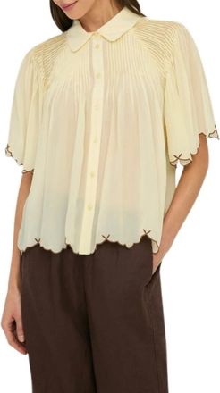 Yerse Yerse, Femme, Blouses et Chemises, Beige, Taille: 36 FR Micaela Shirt