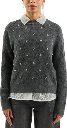 QS by s.Oliver Pullover mit Glitzersteinen