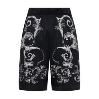 Versace Jeans Couture Homme, Shorts, Noir, Taille: M Shorts &agrave; Imprim&eacute; Barocco