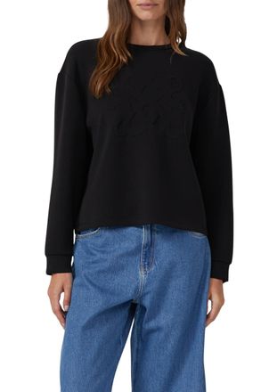 s.Oliver Scuba-Sweatshirt im Relaxed Fit mit Pr&auml;gung