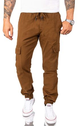 Rock Creek Herren Cargohose Chino Hose Cargo Hosen Pant Freizeithose Cargohosen Jogging Hosen Jeans Outdoorhose Wanderhose Braun RC-2082 W40 L30