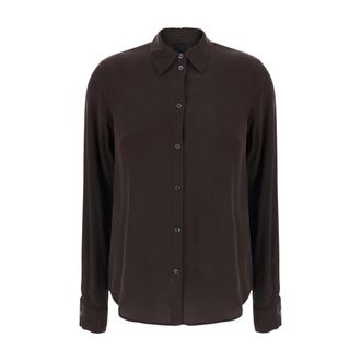 Pinko Hemdbluse mit Falten-Details - - Blouses & Shirts - Damen - Braun - XL