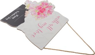 DOITOOL Valentinstag Holzschild Herzförmig Romantische Türdekoration Hängend Leicht Für Innen Außen Porche Deko Geschenkidee