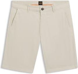 BOSS Hommes Chino-Slim-Shorts Short Slim en Twill de Coton Stretch