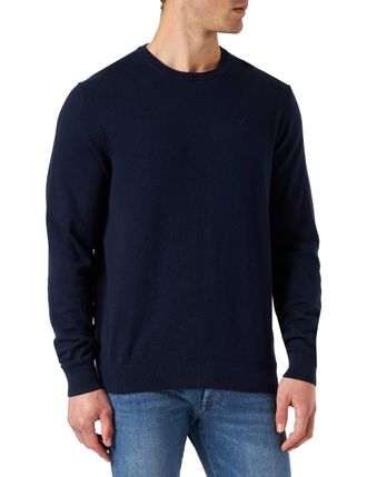 Daniel Hechter Herren Knit Crew Neck Nos Pullover, Midnight Blue, 3XL EU