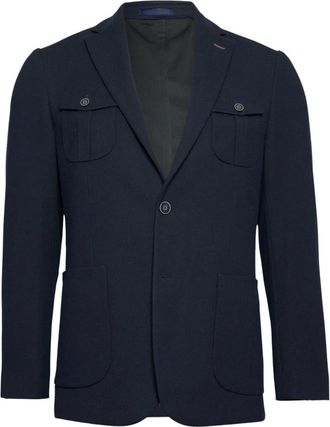 R2 Amsterdam Homme, Vestes, Bleu, Taille: M Ribcord Jersey Jacket
