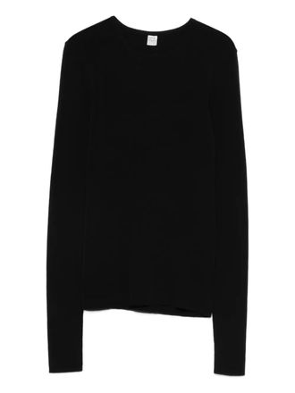 Toteme haut compact en coton - Noir