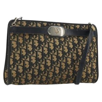 Dior Pre-owned Toile sacs-main - Femme - Pre-owned - Bleu - Taille: ONE Size