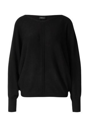 s.Oliver Black Label s.Oliver Black Label Damen 2172871 Pullover Langarm mit Ajour-Details, Grey/Black, 38