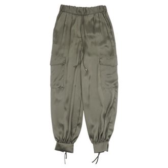 La Fileria Femme, Pantalons, Vert, Taille: 34 FR Tapered Pantalons