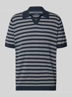 Christian Berg Regular Fit Poloshirt mit V-Ausschnitt