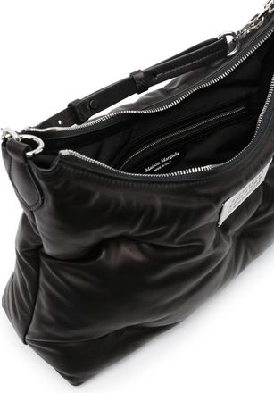 Maison Margiela Calfskin Leather Hobo Bag - Black
