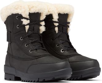 Sorel TORINO II PARC BOOT WATERPROOF Winterstiefel für Damen, Schwarz (Black x Sea Salt), 36.5 EU