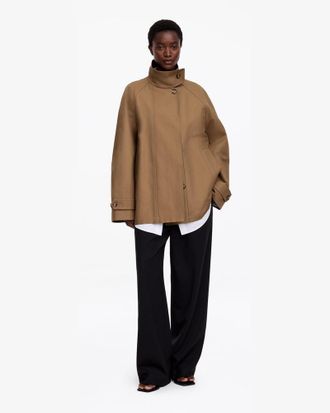 Arket Jacke Mit Cordkragen -Braun