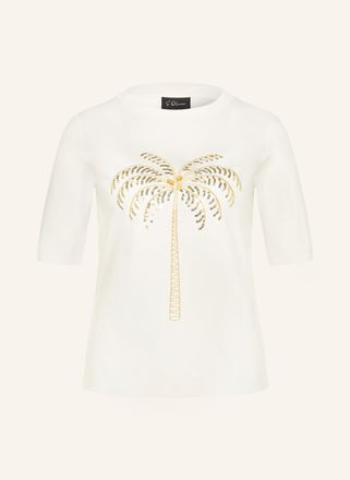 s.Oliver Black Label S.Oliver Black Label T-Shirt Mit Pailletten weiss
