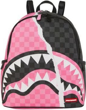 Sprayground Sprayground | Pink And Black Tear Sip Savage Backpack
