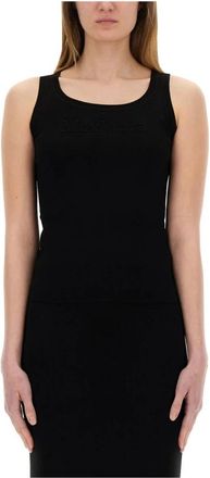 Max Mara Femme, Tops, Noir, Taille: 38 FR Pentola Tank Top
