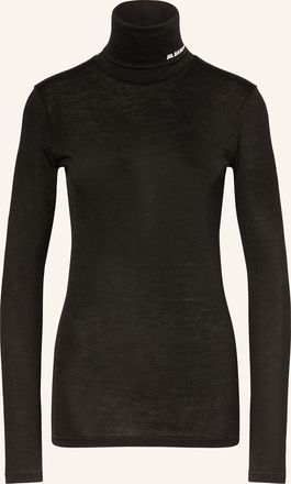 Jil Sander Rollkragenshirt schwarz