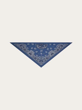 Ferragamo Herren Arabesque Dreieckschal Blau